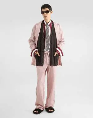 Dolce & Gabbana Striped Silk Twill Shirt Shirts