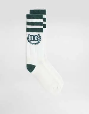 Dolce & Gabbana Short Ribbed Cotton Socks Socks - Multicolor