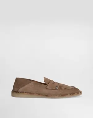 Dolce & Gabbana Reversed Calfskin Slipper Driver Shoes And Loafers - Brown