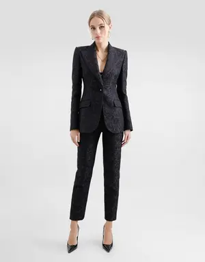 Dolce & Gabbana Single-breasted Floral Jacquard Jacket