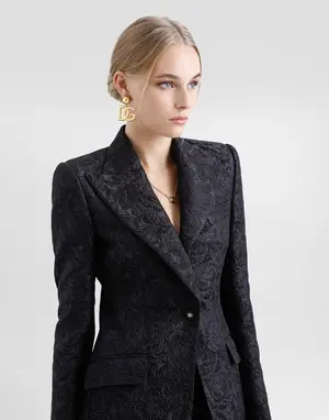 Dolce & Gabbana Single-breasted Floral Jacquard Jacket