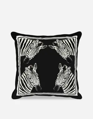Dolce & Gabbana Velvet Cushion Large Large Cushions - Multicolor