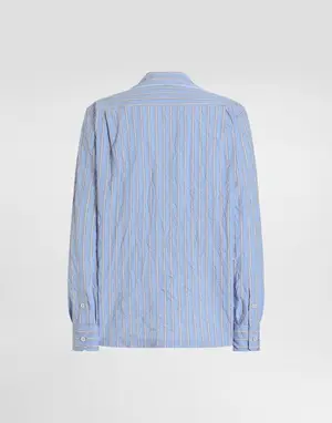 Dolce & Gabbana Crinkled Striped Fabric Vanity Shirt Shirts Multi-colored - Multicolor