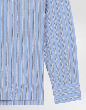 Dolce & Gabbana Crinkled Striped Fabric Vanity Shirt Shirts Multi-colored - Multicolor