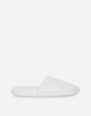 Dolce & Gabbana Jacquard Cotton Terry Slippers - Multicolor