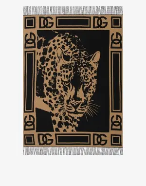 Dolce & Gabbana Cashmere Jacquard Blanket Plaid