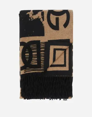 Dolce & Gabbana Cashmere Jacquard Blanket Plaid