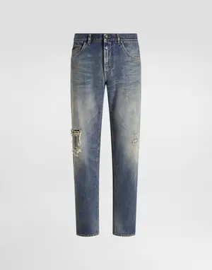 Dolce & Gabbana Denim Trousers Denim Multi-colored - Multicolor