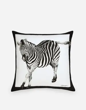Dolce & Gabbana Canvas Cushion Large Large Cushions - Multicolor
