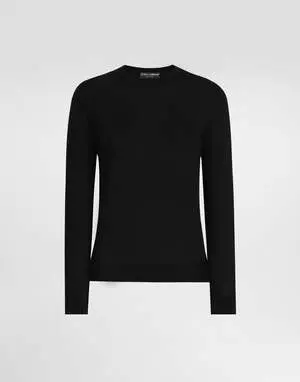 Dolce & Gabbana Cashmere Pullover Sweaters And Cardigans - Black