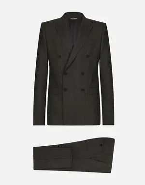 Dolce & Gabbana Double-breasted Martini-fit Suit Suits And Blazers Gray - Grey