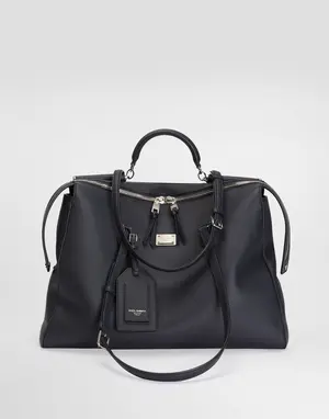 Dolce & Gabbana Printed Leather Handbag - Blue
