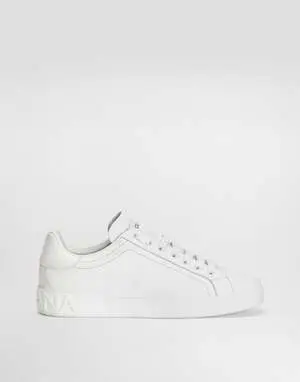 Dolce & Gabbana Calfskin Portofino Sneakers Sneakers Leather - White