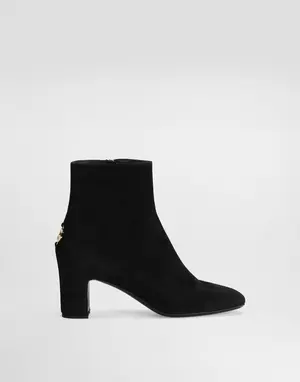 Dolce & Gabbana Suede Ankle Boot Boots And Booties - Black