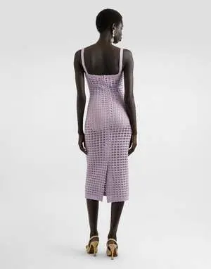 Dolce & Gabbana Crochet Bustier Dress - Multicolor