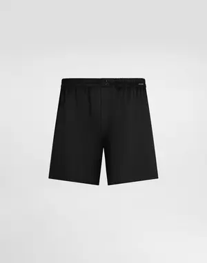 Dolce & Gabbana Silk Satin Boxer Shorts Underwear And Loungewear - Black