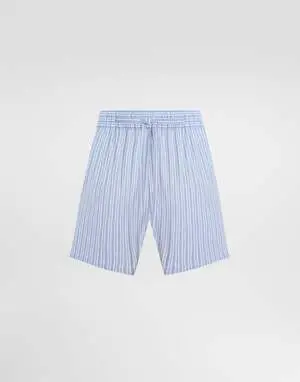 Dolce & Gabbana Striped Poplin Shorts - Multicolor