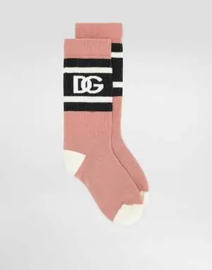 Dolce & Gabbana Cotton Socks With Logo Accessories - Multicolor