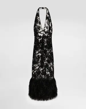 Dolce & Gabbana Chantilly Lace Dress Dresses Lace - Black