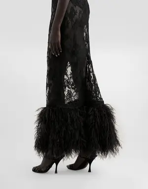 Dolce & Gabbana Chantilly Lace Dress Dresses Lace