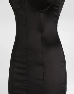 Dolce & Gabbana Stretch Satin Dress Dresses Silk