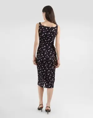 Dolce & Gabbana Carnations-print Sheath Dress Dresses