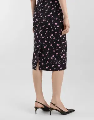 Dolce & Gabbana Carnations-print Sheath Dress Dresses