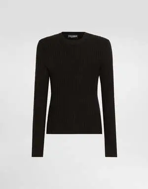 Dolce & Gabbana Wool Pullover Sweaters And Cardigans - Black