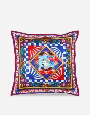 Dolce & Gabbana Duchesse Cotton Cushion Large Large Cushions - Multicolor
