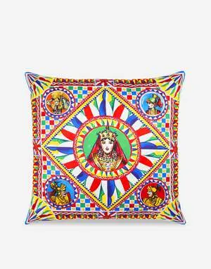 Dolce & Gabbana Duchesse Cotton Cushion Large Large Cushions - Multicolor