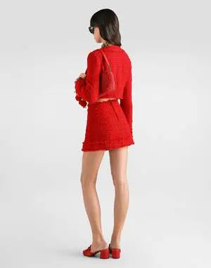 Dolce & Gabbana Rachel Tweed Miniskirt Skirts