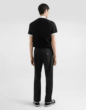Dolce & Gabbana Structured Wool Canvas Trousers Pants And Shorts