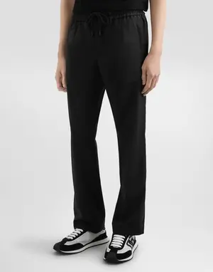 Dolce & Gabbana Structured Wool Canvas Trousers Pants And Shorts