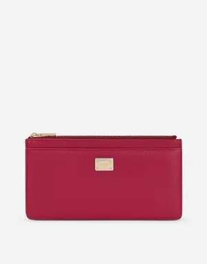 Dolce & Gabbana Large Card Holder With Tag Wallets And Small Leather Goods Leather - Fuchsia