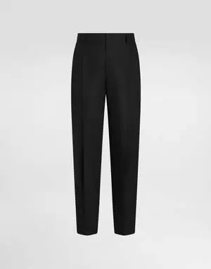 Dolce & Gabbana Linen Trousers Pants And Shorts Linen - Black
