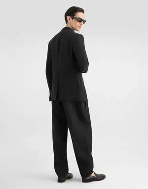 Dolce & Gabbana Linen Trousers - Black