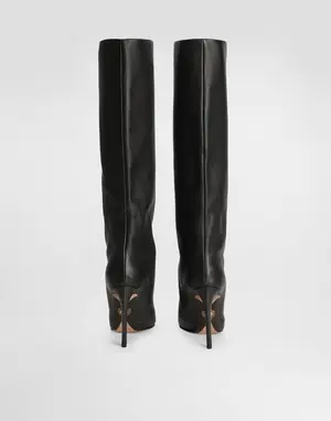 Dolce & Gabbana Devotion Calfskin Boots Boots And Booties