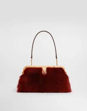 Dolce & Gabbana Amanda Handbag In Sheepskin And Crocodile Leather Shoulder And Crossbody Bags Multi-colored - Multicolor