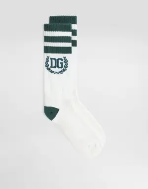 Dolce & Gabbana Short Ribbed Cotton Socks Socks - Multicolor