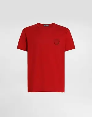 Dolce & Gabbana T-shirt M/corta Giro - Man T-shirts And Polos 48 Red