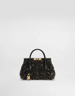 Dolce & Gabbana Iguana-print Calfskin Day Mini Marlene Handbag Black - Multicolor
