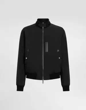 Dolce & Gabbana Padded Satin Jacket Coats And Jackets - Black