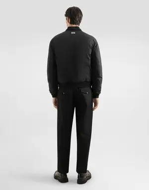 Dolce & Gabbana Padded Satin Jacket Coats And Jackets - Black