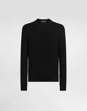 Dolce & Gabbana Silk Crewneck Pullover Sweaters And Cardigans - Black