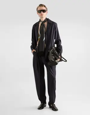 Dolce & Gabbana Pinstripe Wool Shirt Shirts Multi-colored