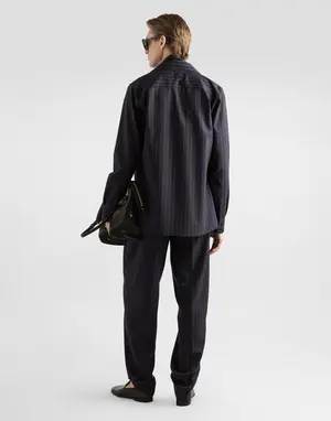 Dolce & Gabbana Pinstripe Wool Shirt Shirts Multi-colored
