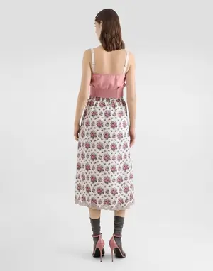Dolce & Gabbana Floral Print Midi Skirt