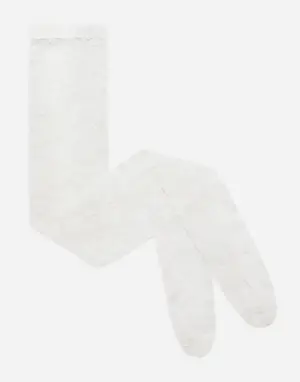 Dolce & Gabbana Collant Pizzo Chanti Socks And Tights - White
