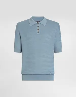 Dolce & Gabbana Polo M/c Sweaters And Cardigans - Azure