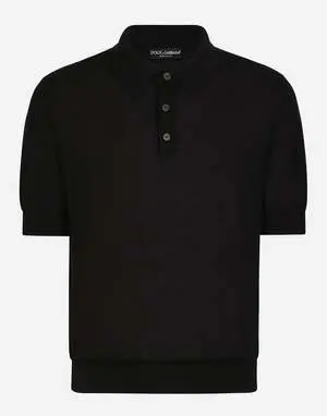 Dolce & Gabbana Polo M/c Sweaters And Cardigans - Black